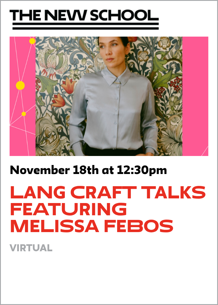 Lang Craft Talks featuring Melissa Febos