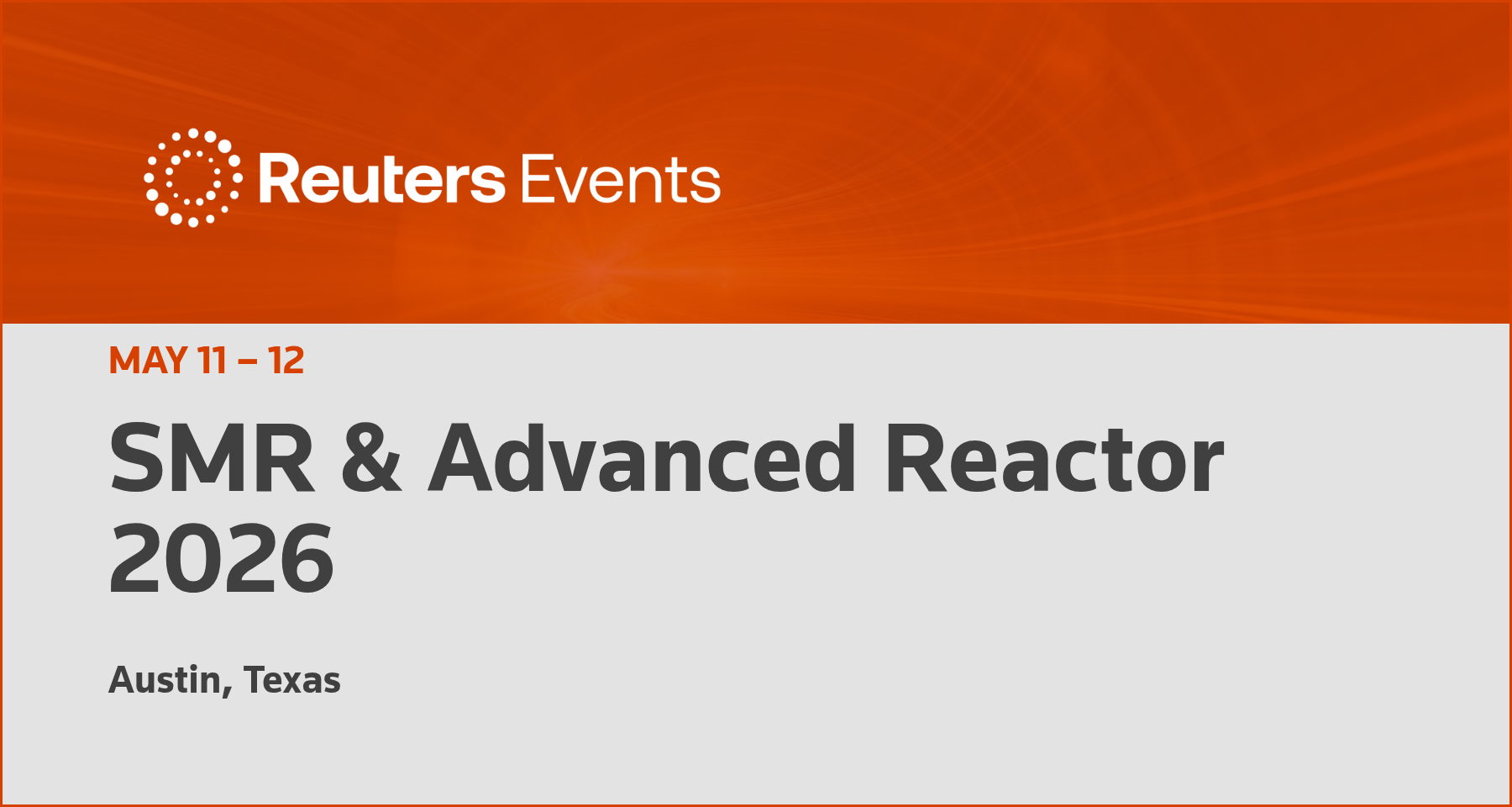 Agenda - SMR & Advanced Reactor 2027