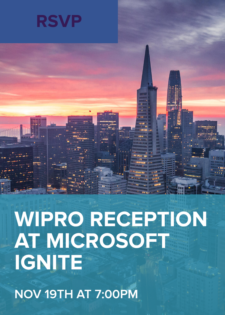 Wipro Reception at Microsoft Ignite
