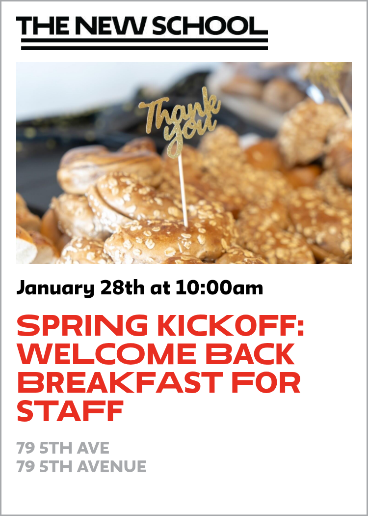 Spring Kickoff: Welcome Back Breakfast for Staff