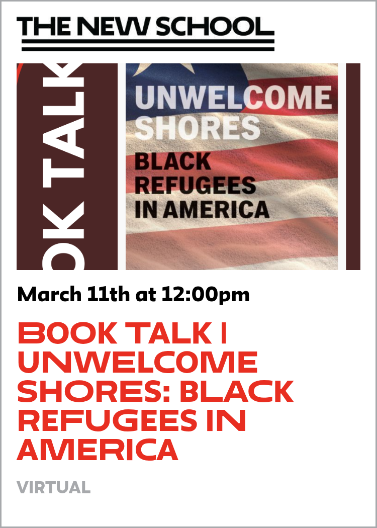 Book Talk | Unwelcome Shores: Black Refugees in America