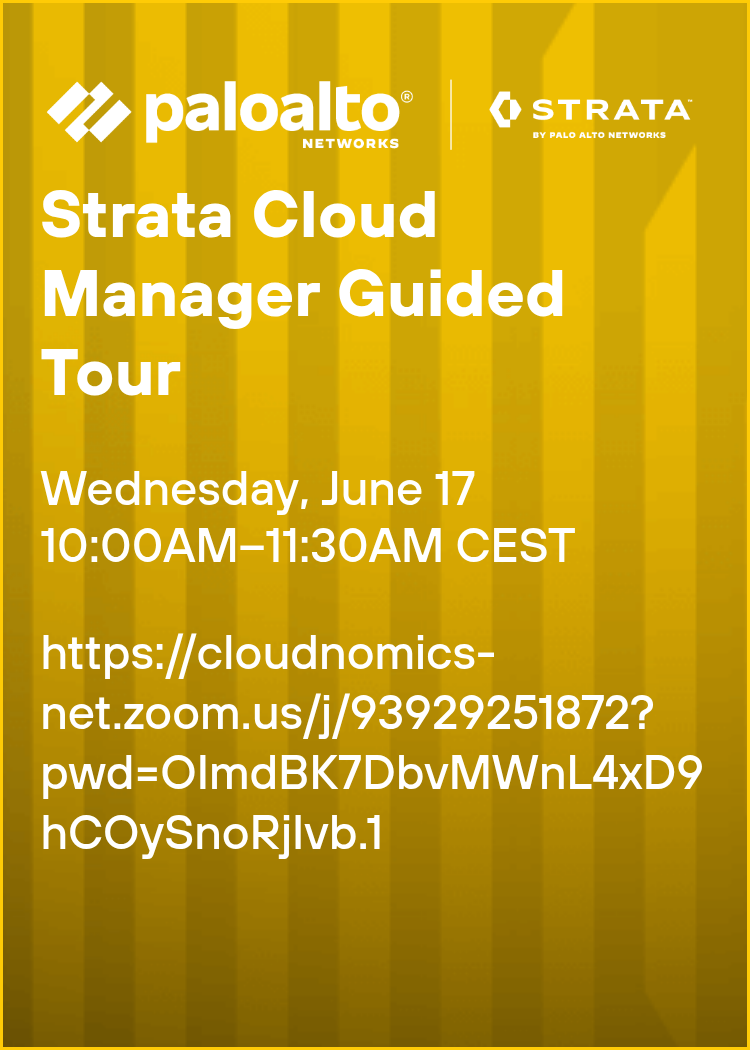 Strata Cloud Manager Guided Tour