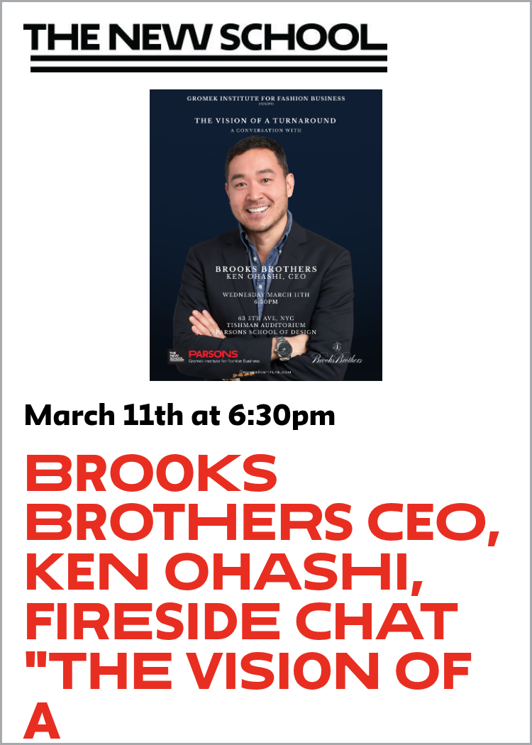 Brooks Brothers CEO, Ken Ohashi, Fireside Chat "The Vision of a ...