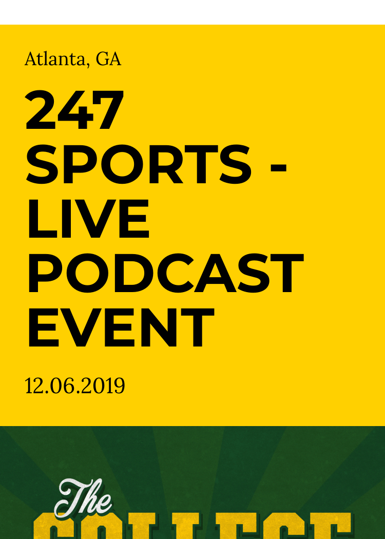 247 Sports - Live Podcast Event