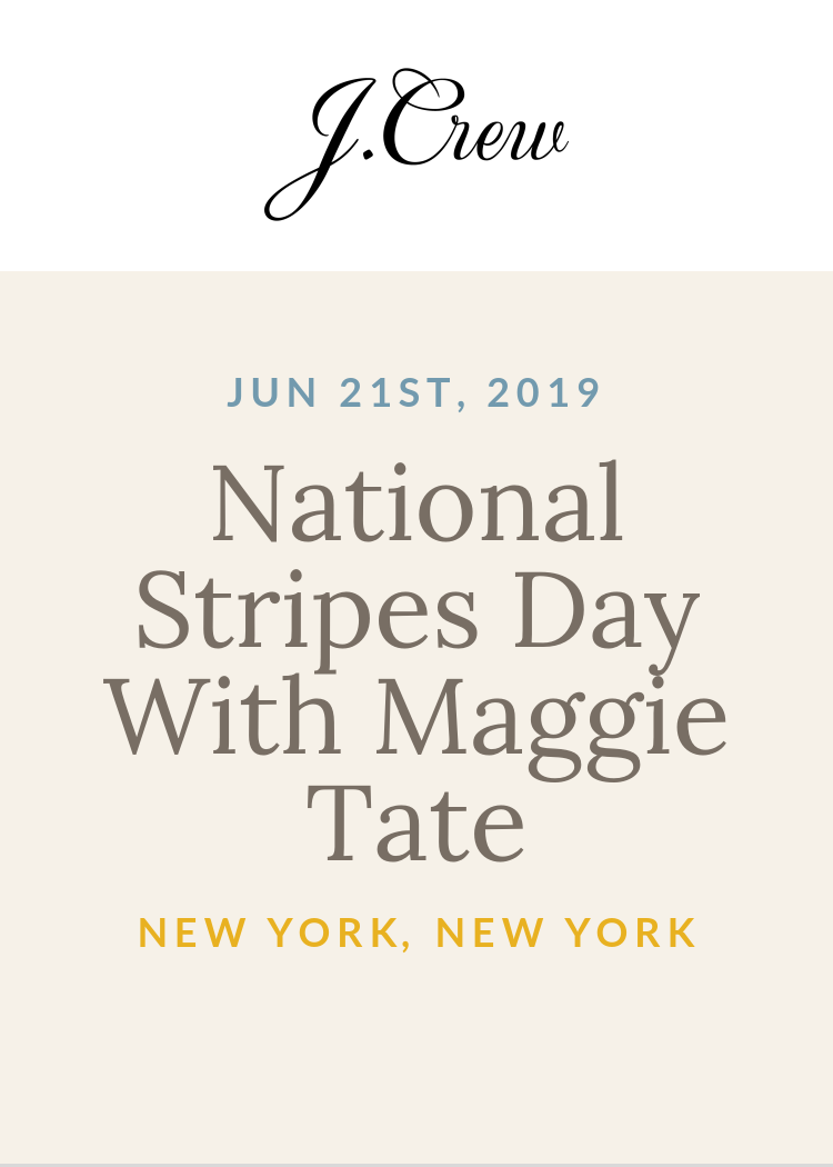 National Stripes Day With Maggie Tate