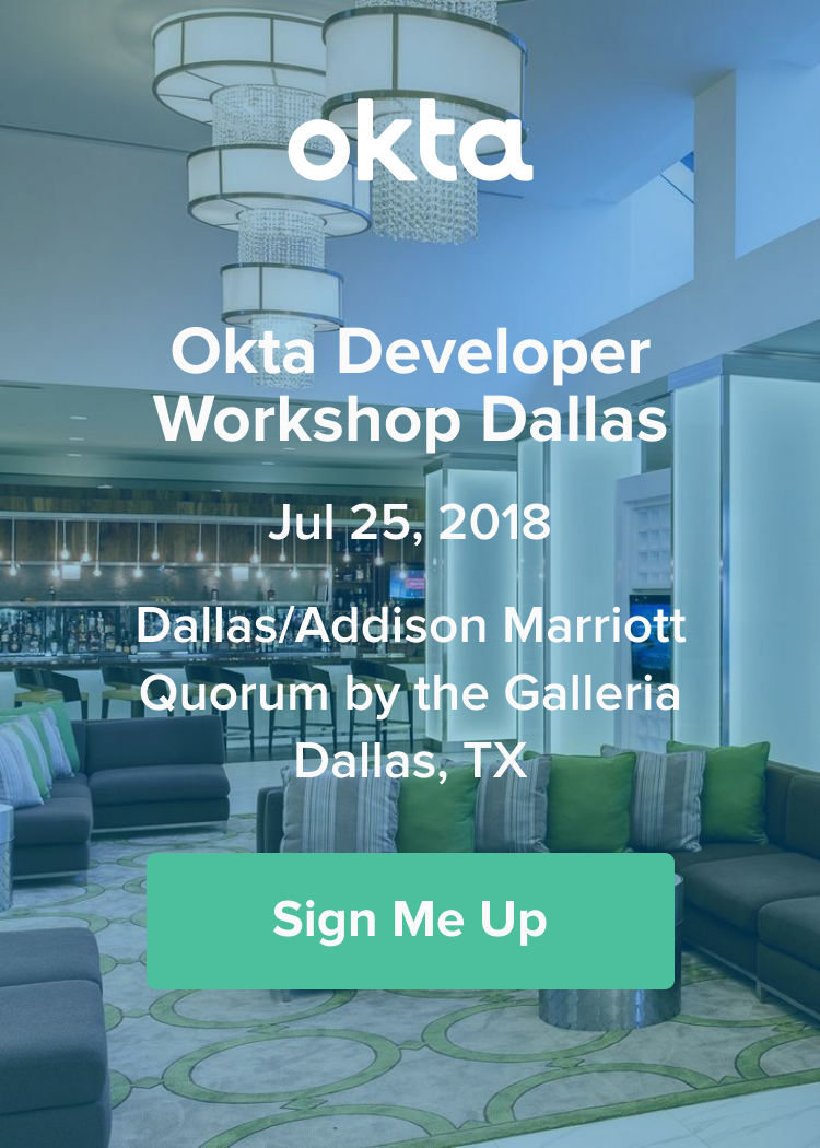 Okta Developer Workshop Dallas