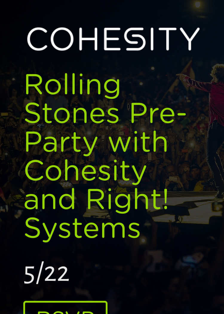 Rolling Stones Pre-Party with Cohesity and Right! Systems