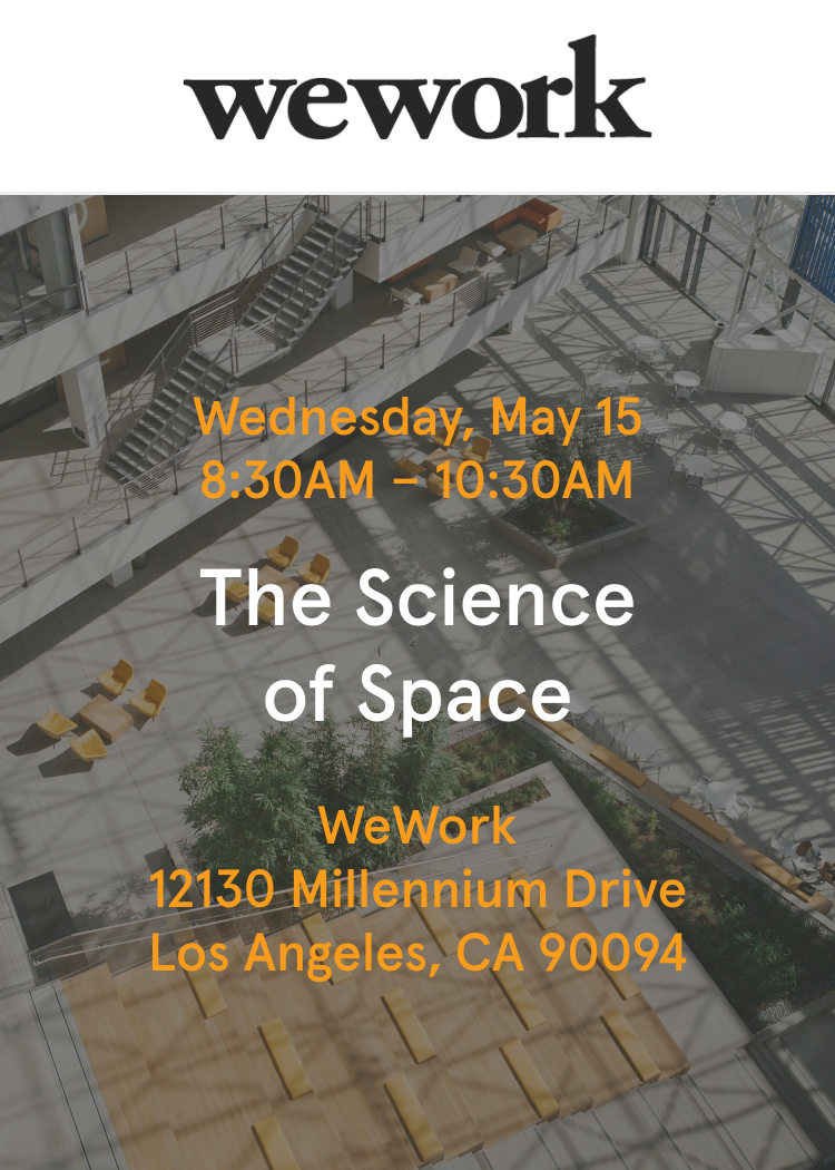 WeWork's The Science of Space
